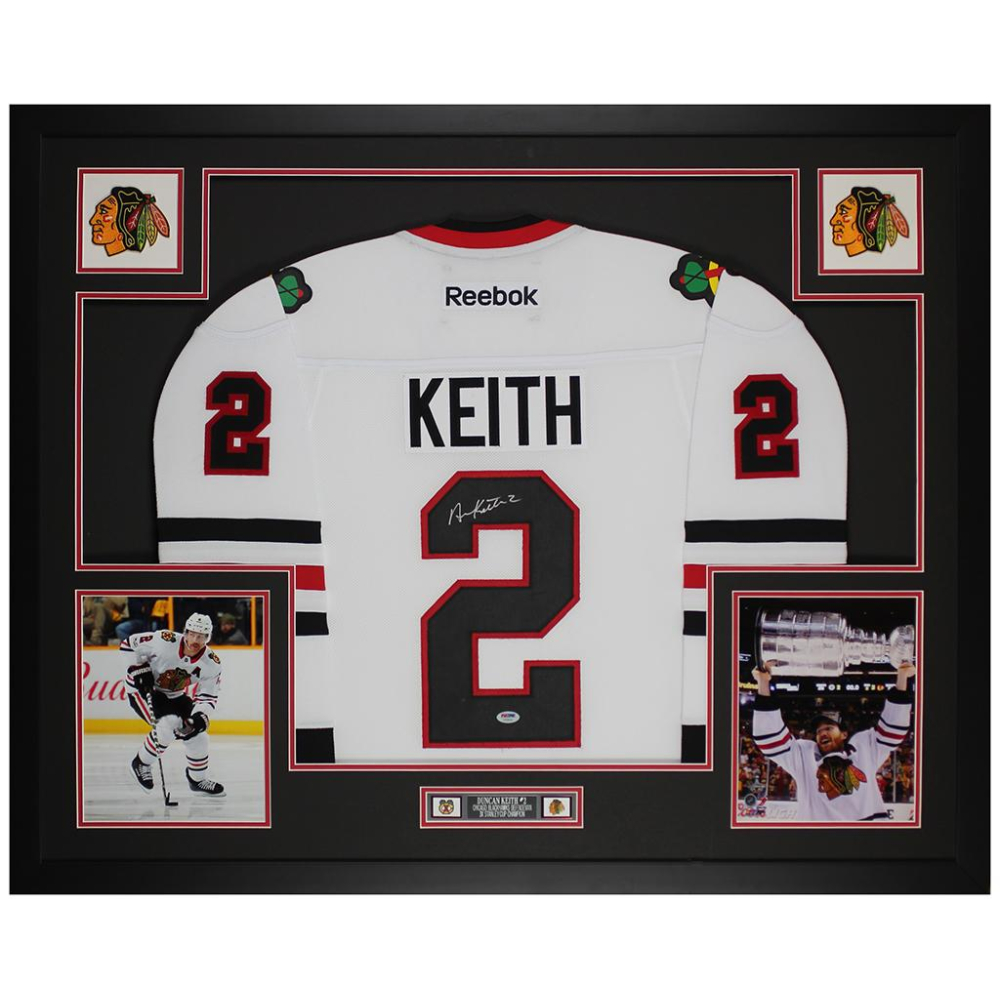 Duncan Keith Signed Custom Framed Jersey Display (PSA) | Pristine Auction