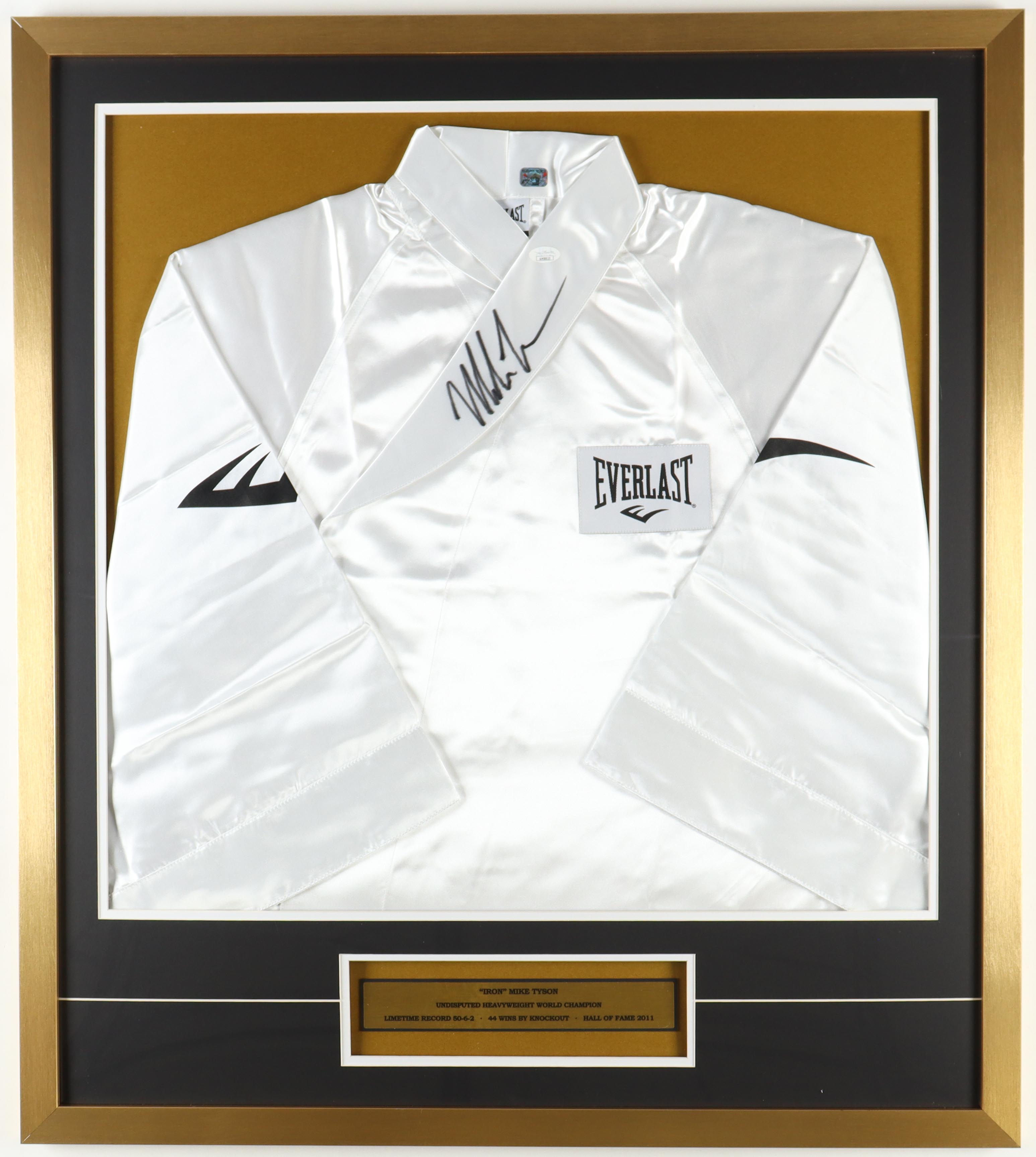 Mike Tyson Signed Custom Framed Everlast Professional Boxing Robe ...
