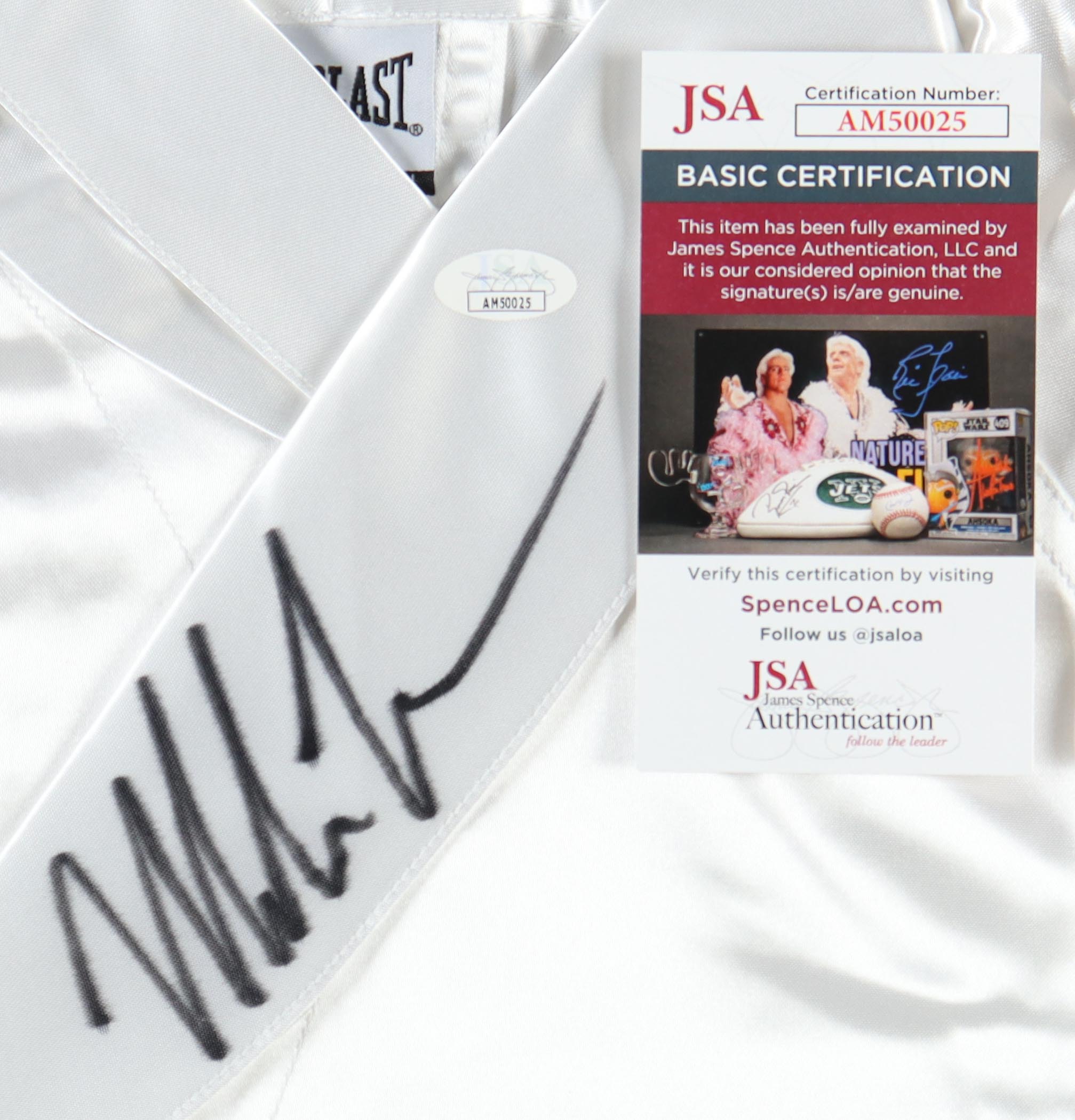 Mike Tyson Signed Custom Framed Everlast Professional Boxing Robe ...