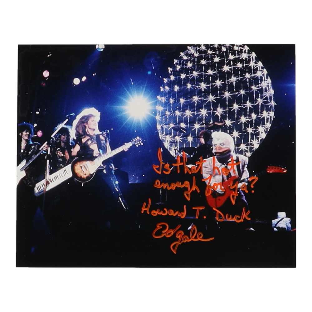 Ed Gale Signed "Howard the Duck" 8x10 Photo Inscribed "Howard T. Duck ...