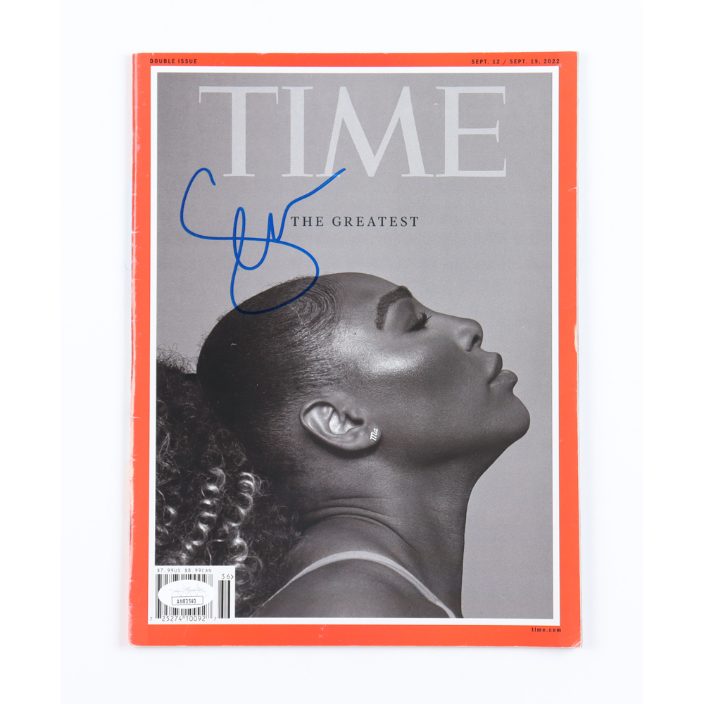 Serena Williams Signed Time Magazine (JSA) | Pristine Auction