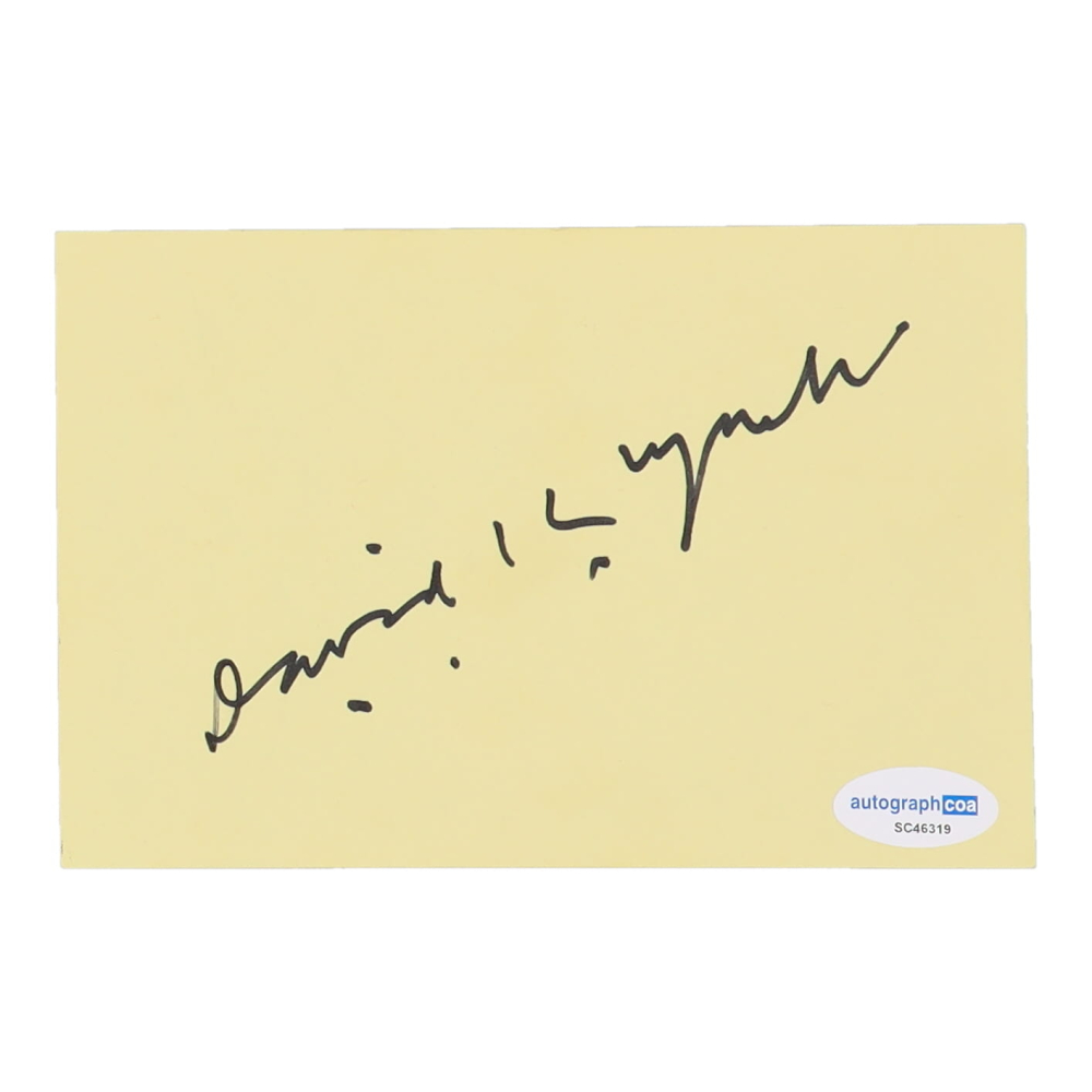 David Lynch Signed Cut (ACOA) | Pristine Auction