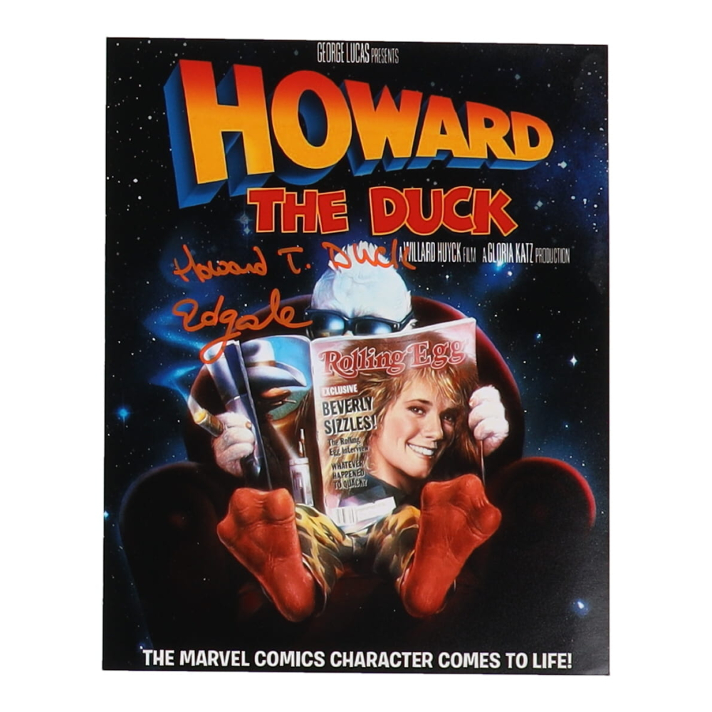 Ed Gale Signed "Howard the Duck" 8x10 Photo Inscribed "Howard T. Duck ...