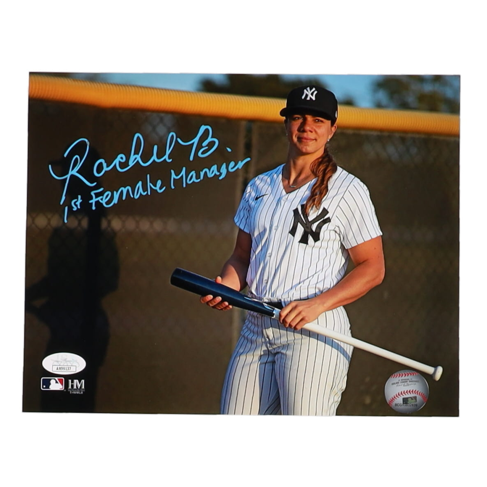 Rachel Balkovec Signed Yankees 8x10 Photo Inscribed "1st Female Manager ...