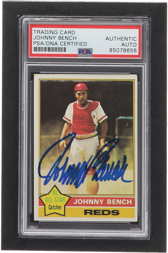 Johnny Bench Signed 1976 Topps #300 (PSA) | Pristine Auction