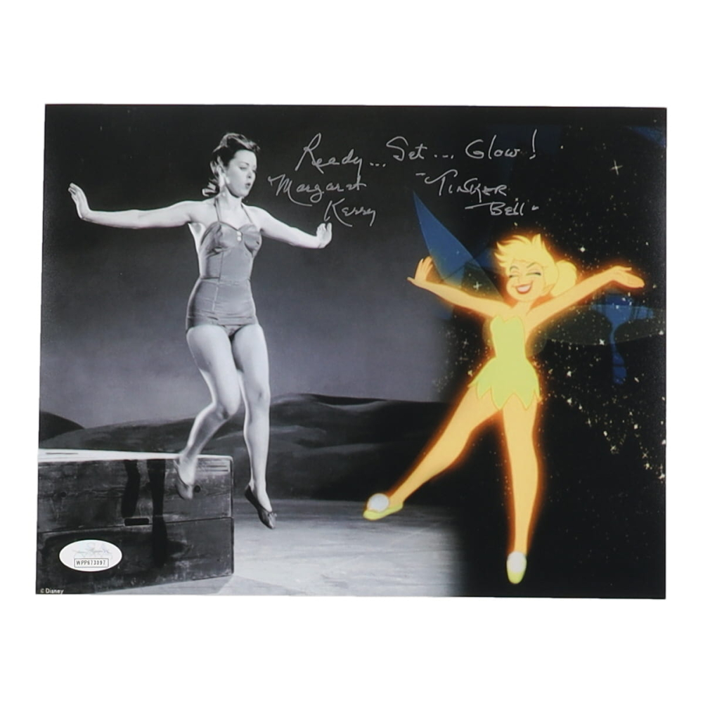 Margaret Kerry Signed "Peter Pan" 8x10 Photo Inscribed "Ready...Set...Glow!" & "Tinker Bell ...