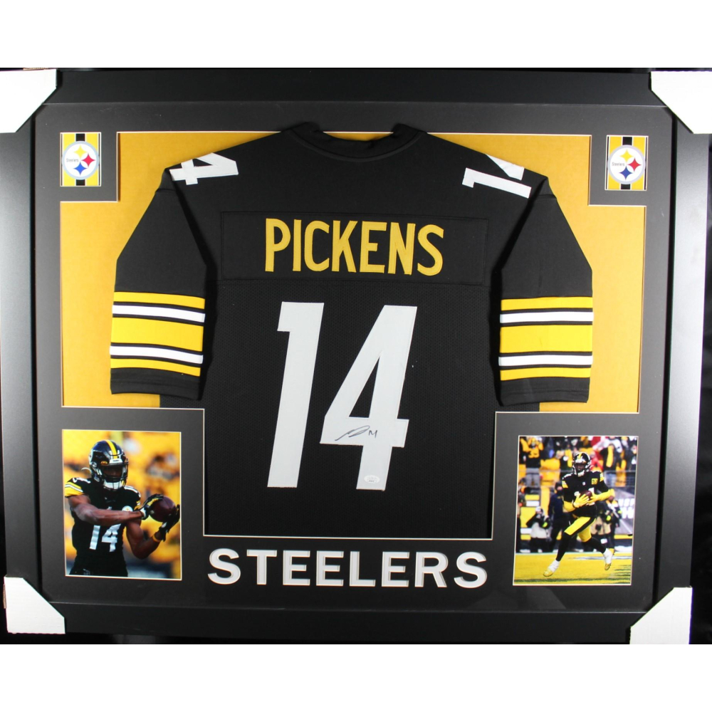 George Pickens Signed Custom Framed Jersey Display (JSA) | Pristine Auction