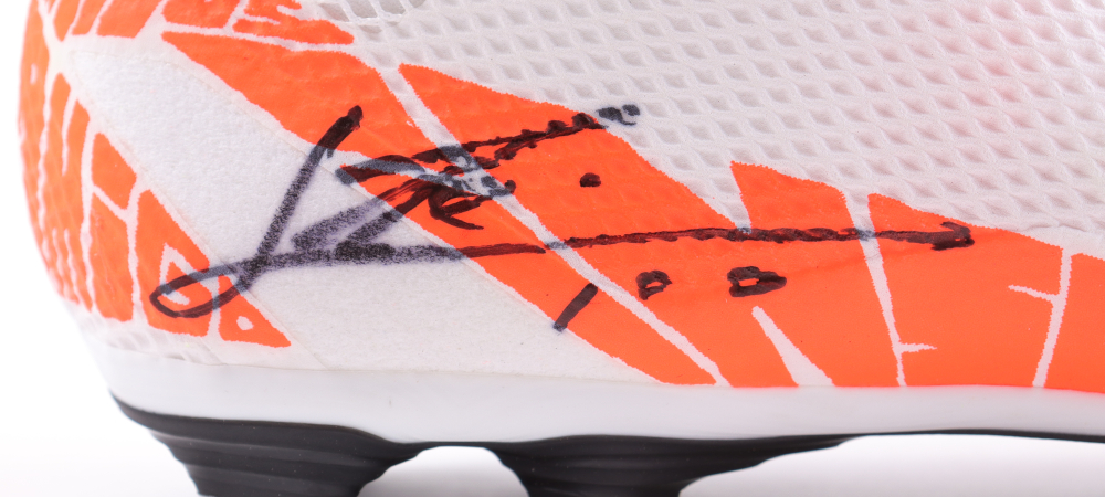 Lionel Messi Signed Adidas X SpeedPortal Messi.4 Cleat Inscribed "LEO ...