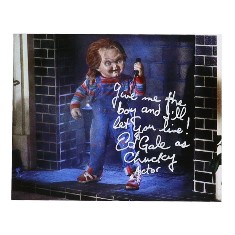Ed Gale Signed "Child's Play" 8x10 Photo with Multiple Inscriptions ...