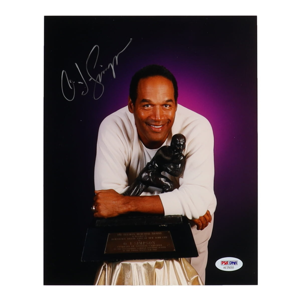 O.J. Simpson Signed 8x10 Photo (PSA) | Pristine Auction
