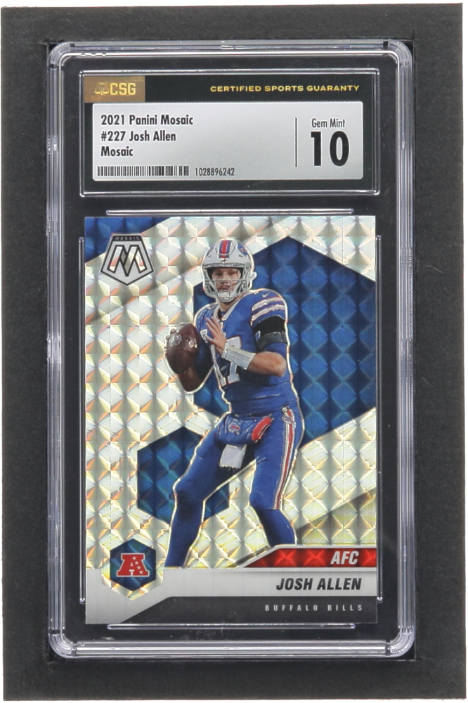 Josh Allen 2021 Panini Mosaic Mosaic #227 AFC (CSG 10) | Pristine Auction