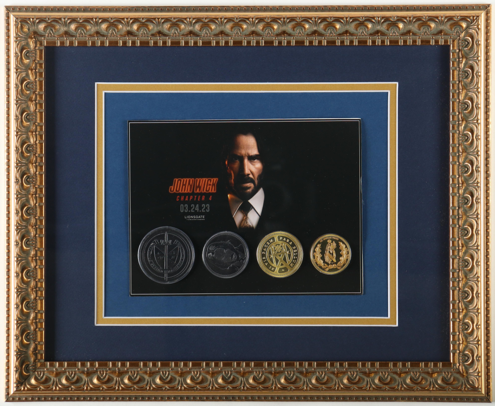 John Wick 13x16 Custom Framed Opening Day Only Exclusive Coin Set ...