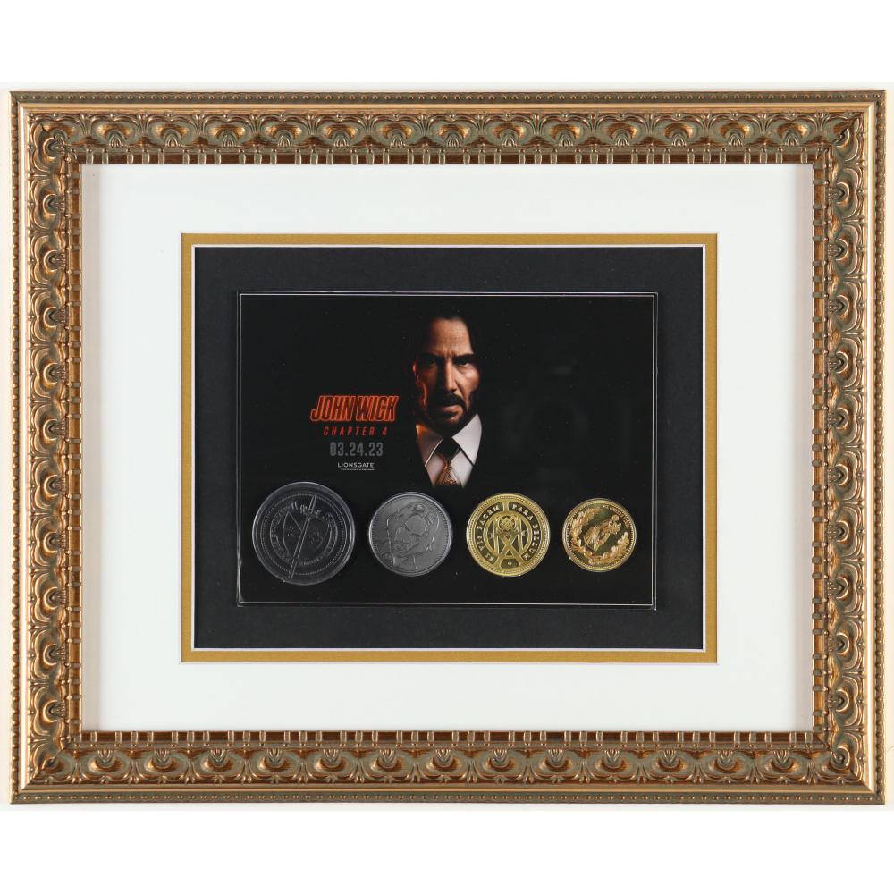 John Wick 13x16 Custom Framed Opening Day Only Exclusive Coin Set ...