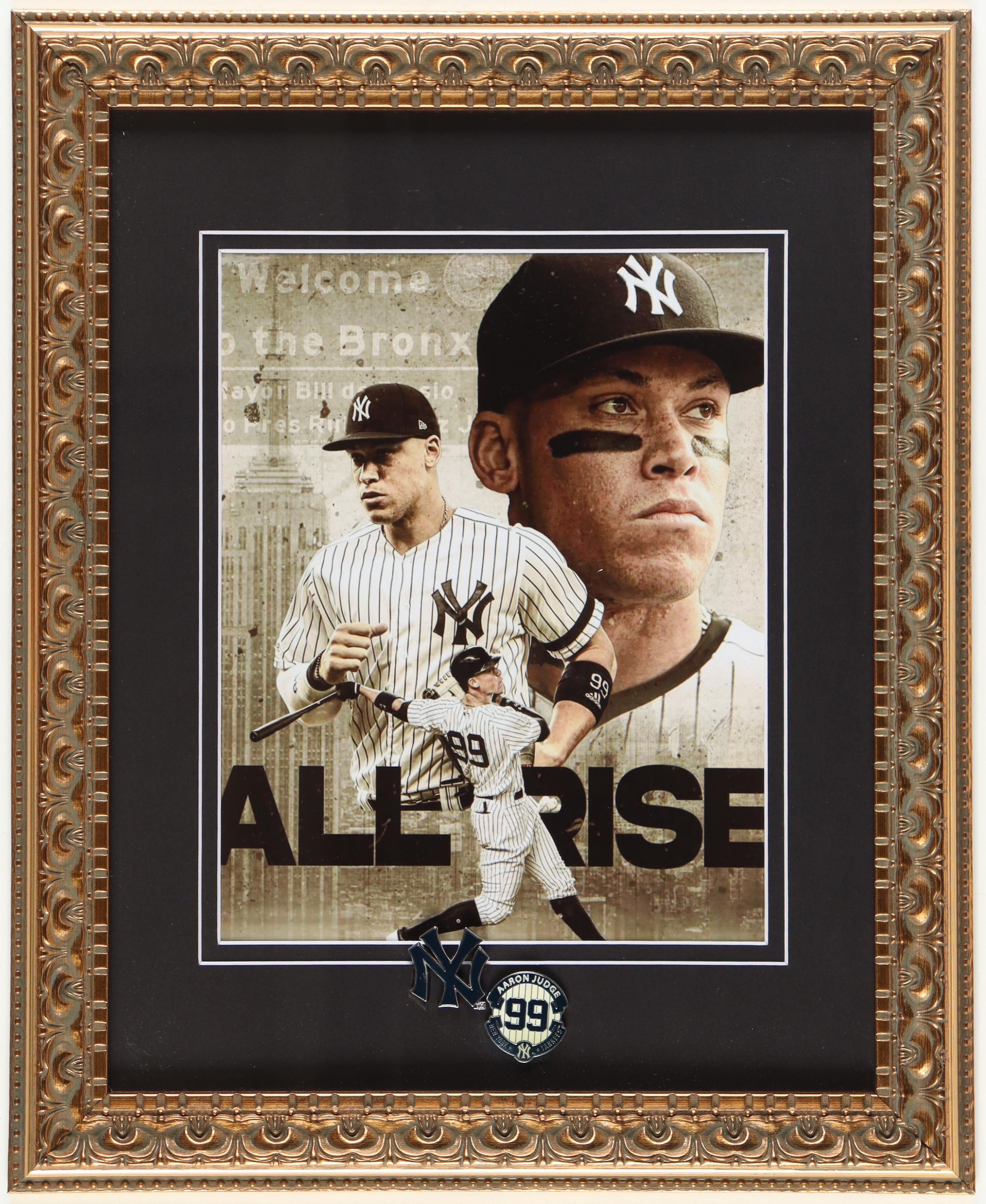 Aaron Judge Custom Framed Art Collage Print Display With Official Aaron ...
