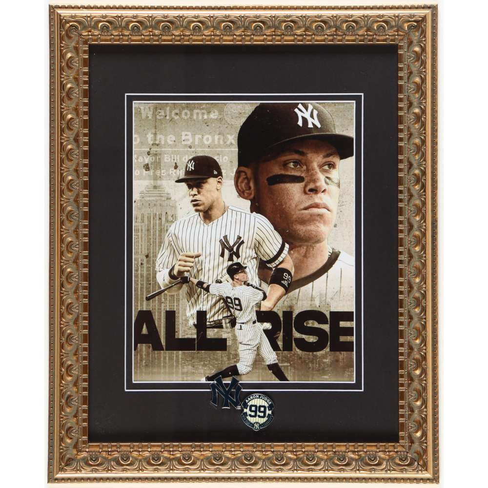 Aaron Judge Custom Framed Art Collage Print Display With Official Aaron ...