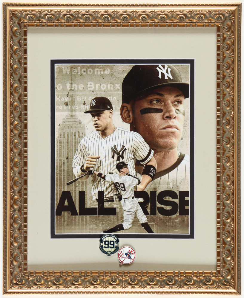 Aaron Judge Custom Framed Art Collage Print Display With Official Aaron ...