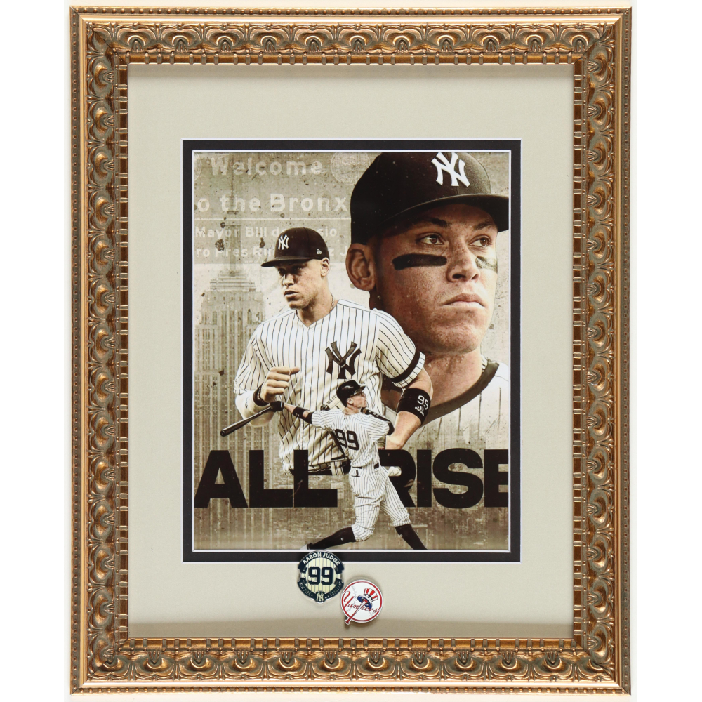 Aaron Judge Custom Framed Art Collage Print Display With Official Aaron ...