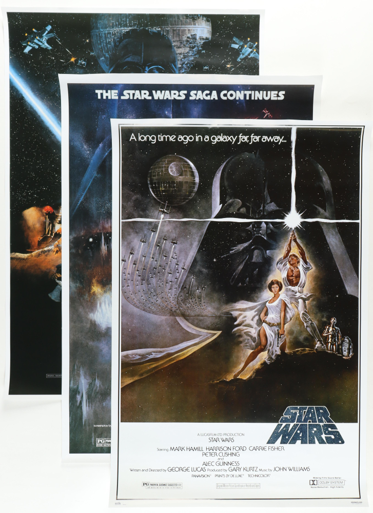 Set of (3) "Star Wars" The Original Trilogy 27x40 Movie Posters ...