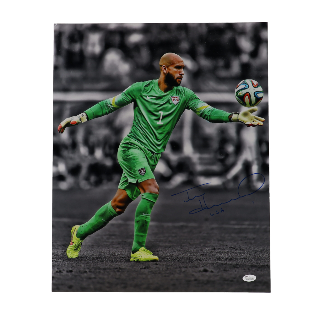 Tim Howard Signed Team USA 16x20 Photo Inscribed "USA" (JSA) | Pristine ...