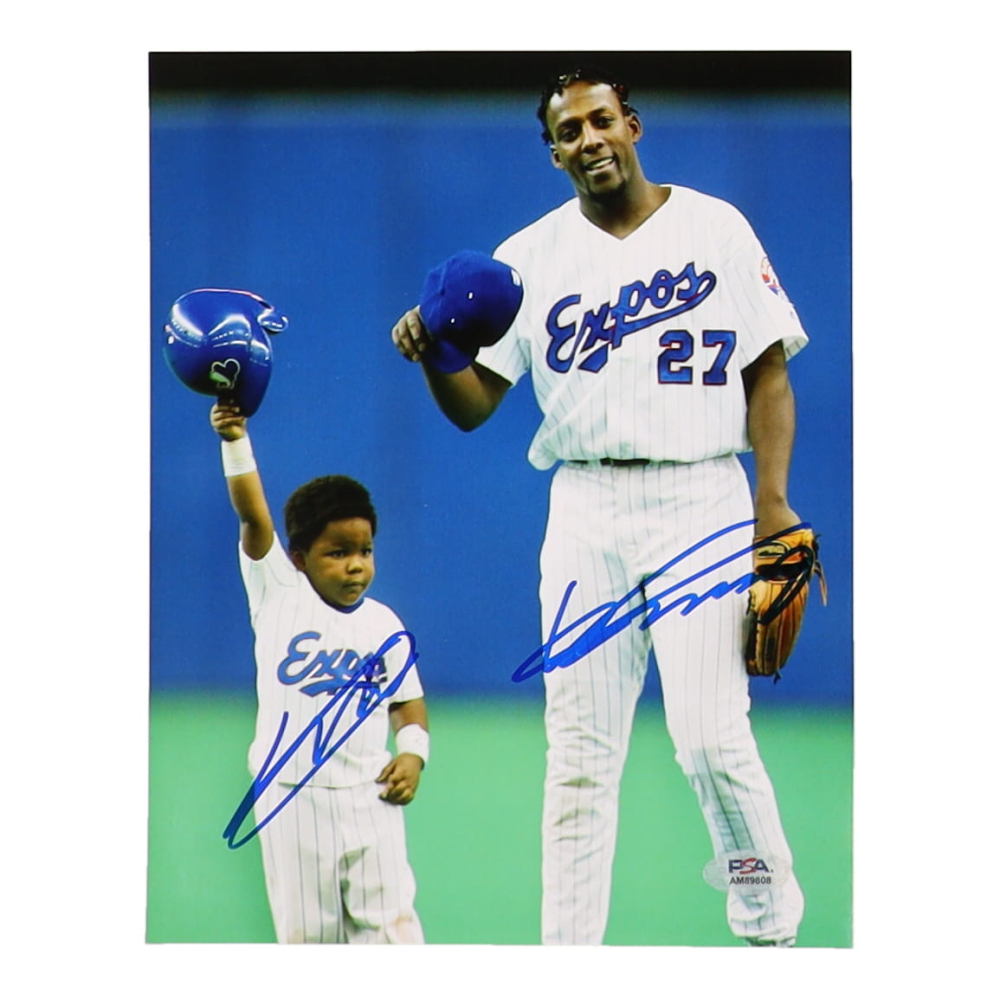 Vladimir Guerrero Sr. & Vladimir Guerrero Jr. Signed Expos 8x10 Photo ...