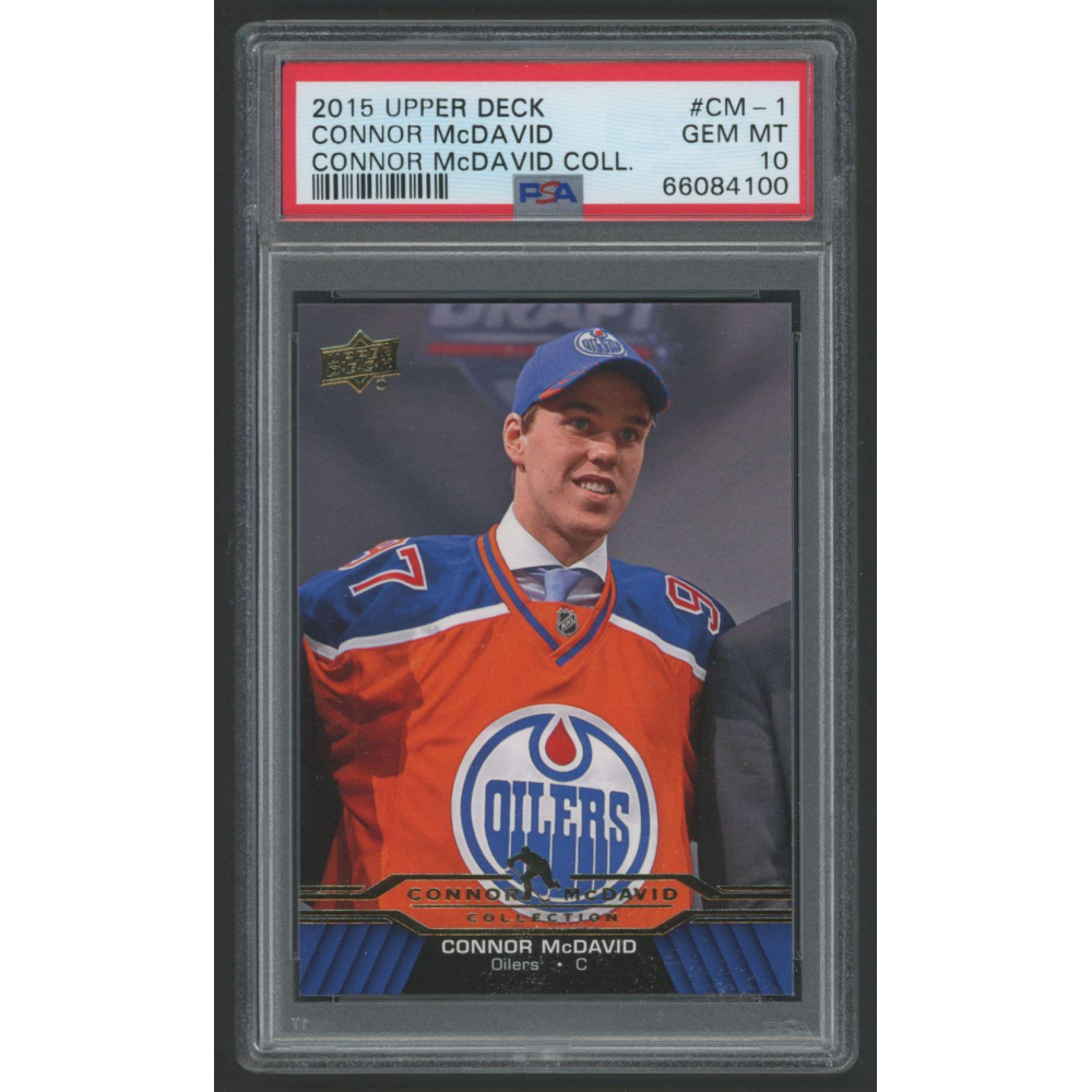 Connor McDavid 2015-16 Upper Deck Connor McDavid Collection #1 (PSA 10 ...