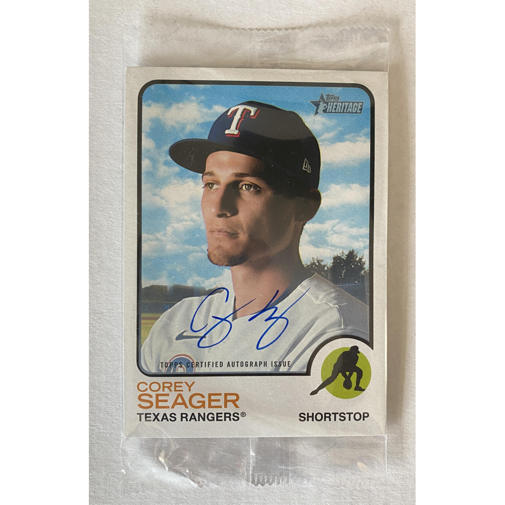 Corey Seager 2022 Topps Heritage '73 Topps Oversized Boxloader ...