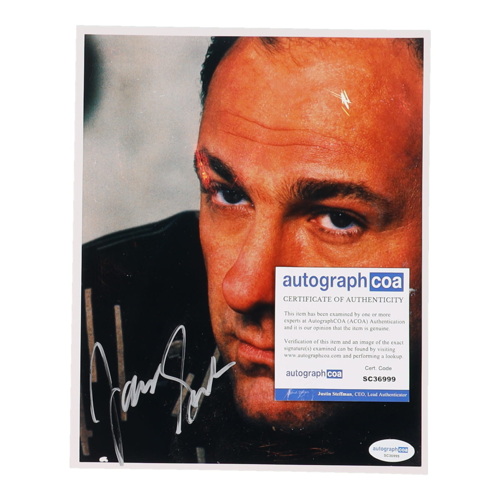 James Gandolfini Signed "The Sopranos" 8x10 Photo (ACOA) | Pristine Auction