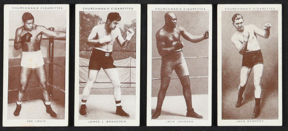 1938 Churchman's Boxing Personalities Complete Set of (50) Cards with ...