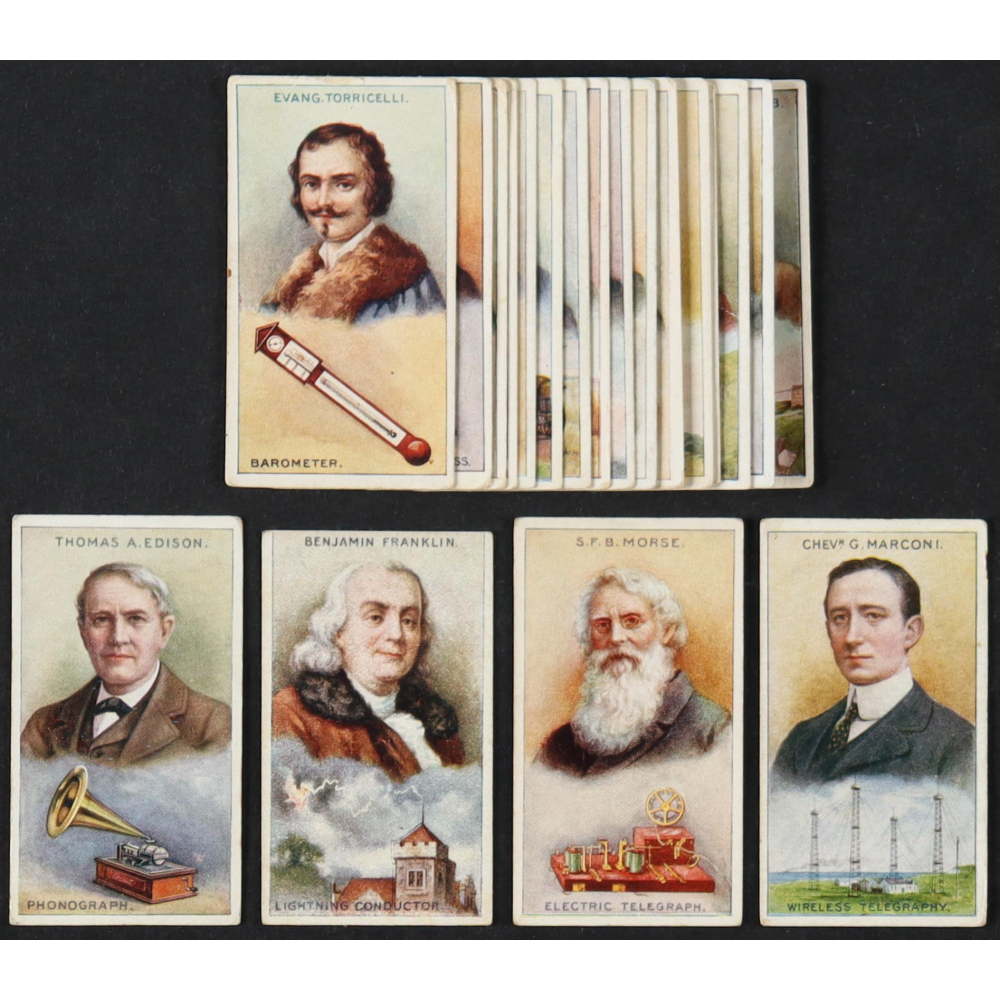 1907 R&J Hill Inventors Complete Set Of (20) Tobacco Cards with Thomas ...