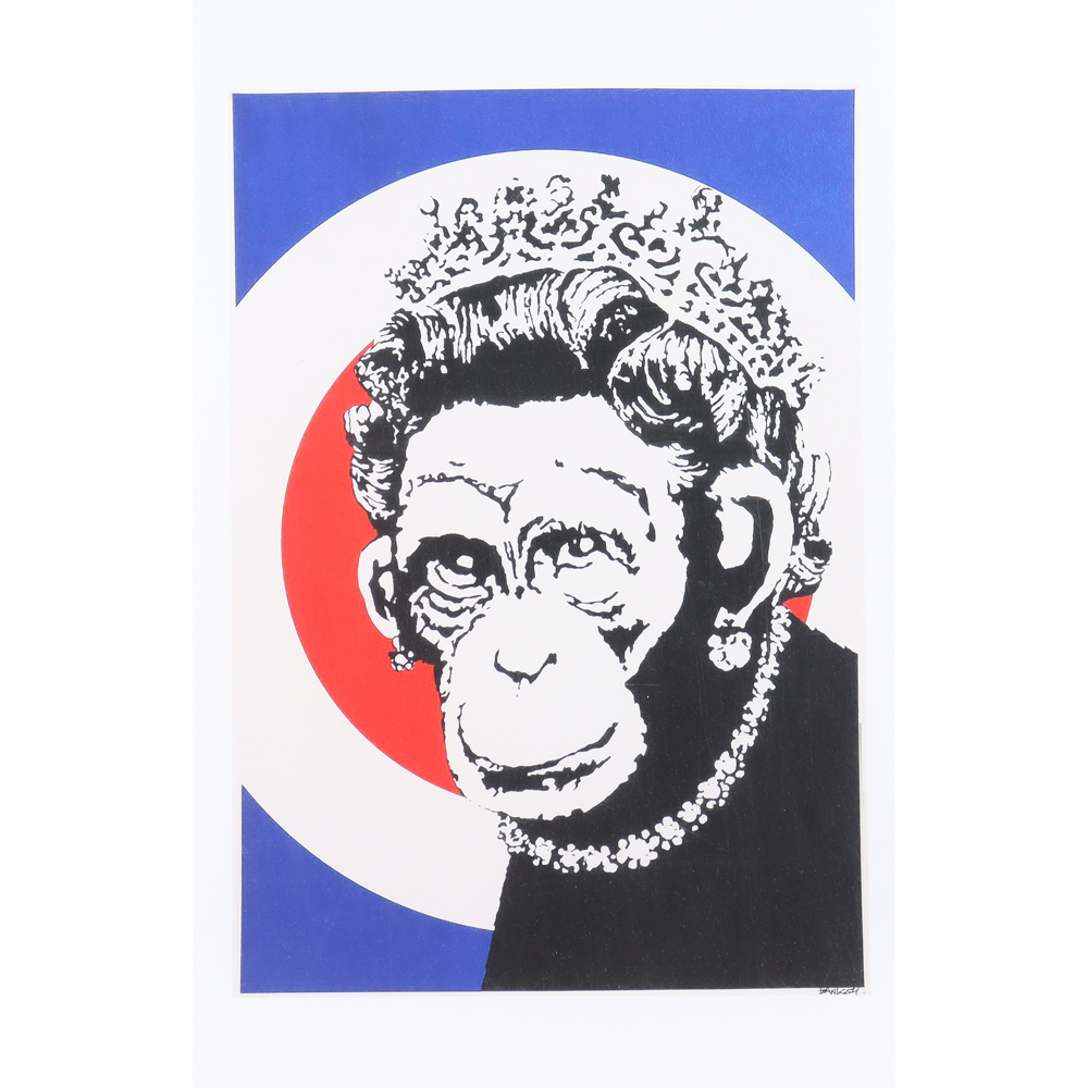 Banksy "Monkey Queen" Lithograph | Pristine Auction