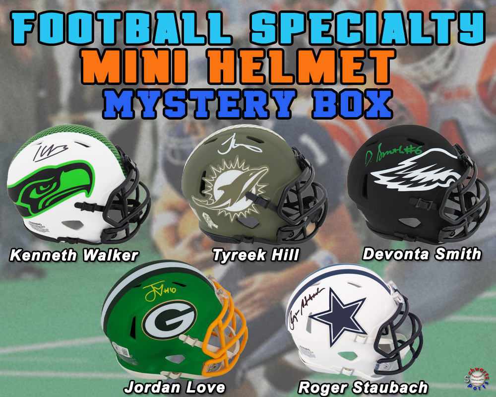 Football SPECIALTY Mini Helmet Signed Mystery Box - Series 21 (Limited ...