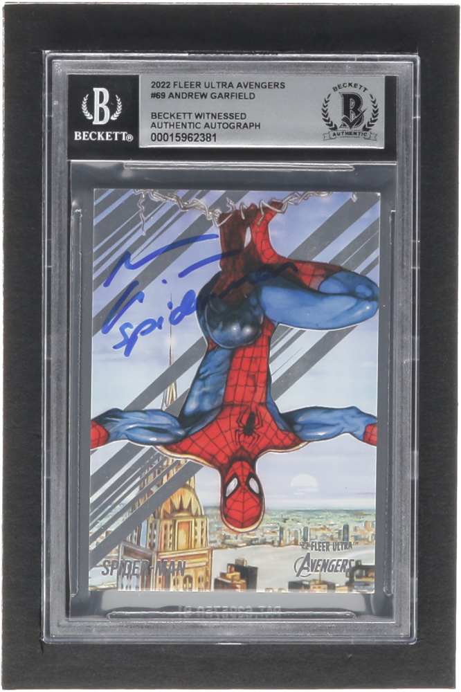 Andrew Garfield Signed Spider-Man 2022 Fleer Ultra Avengers #69 ...