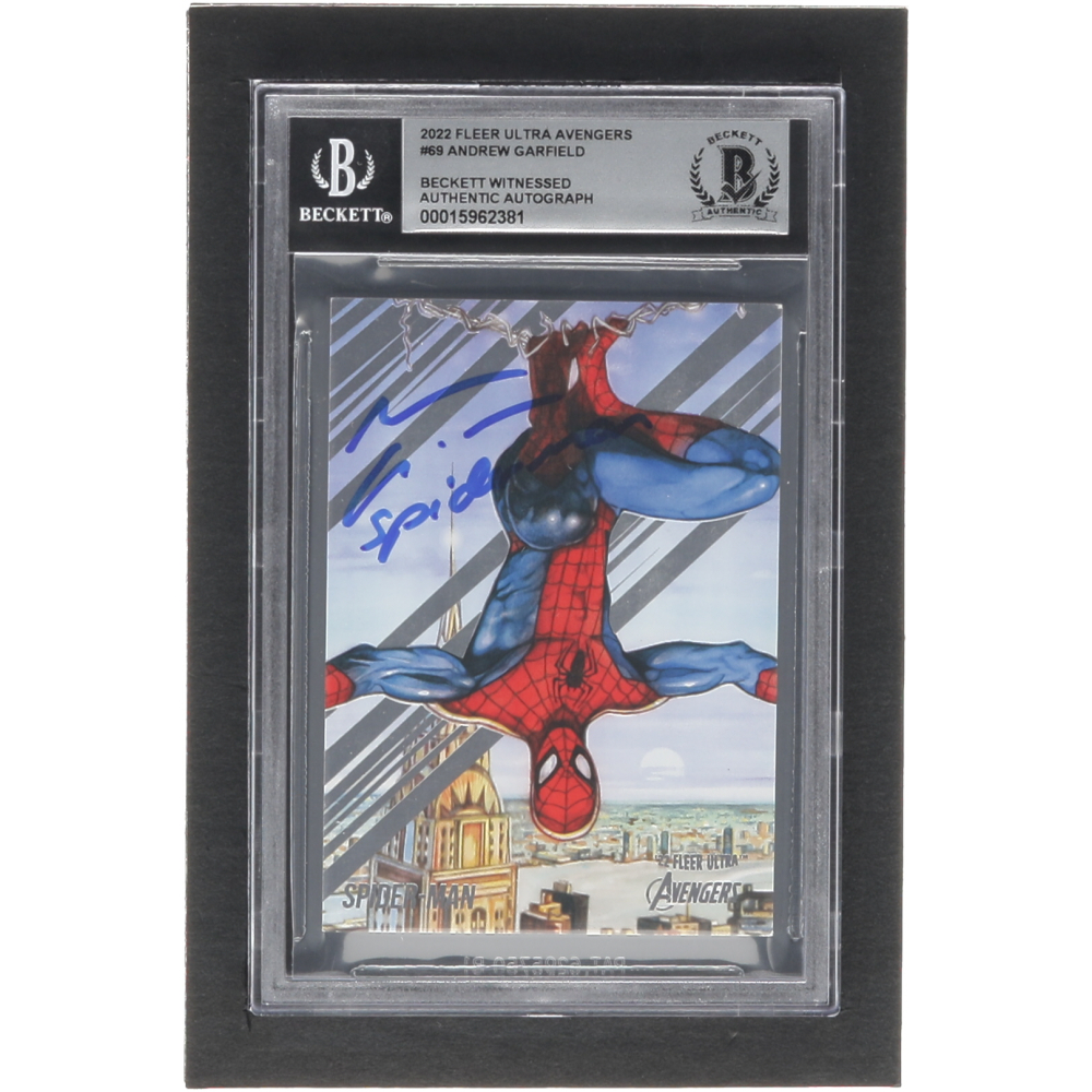 Andrew Garfield Signed Spider-Man 2022 Fleer Ultra Avengers #69 ...