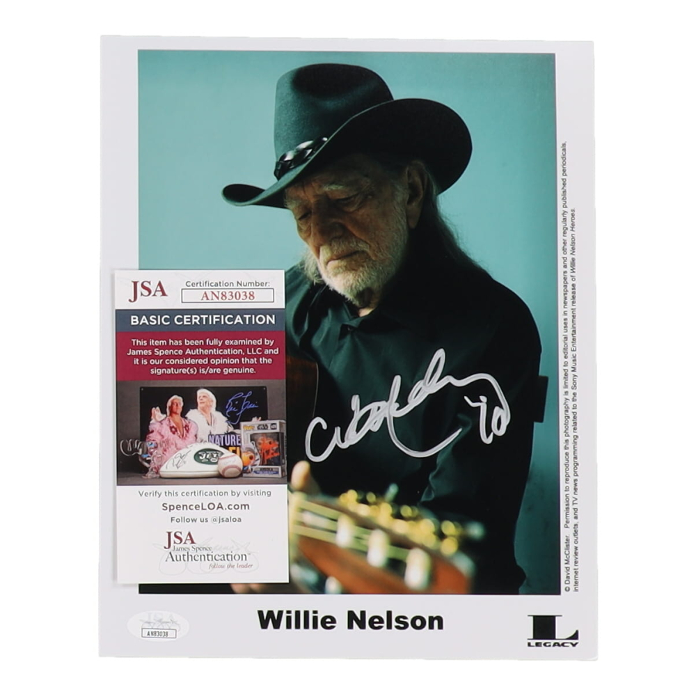 Willie Nelson Signed 8x10 Photo (JSA) | Pristine Auction