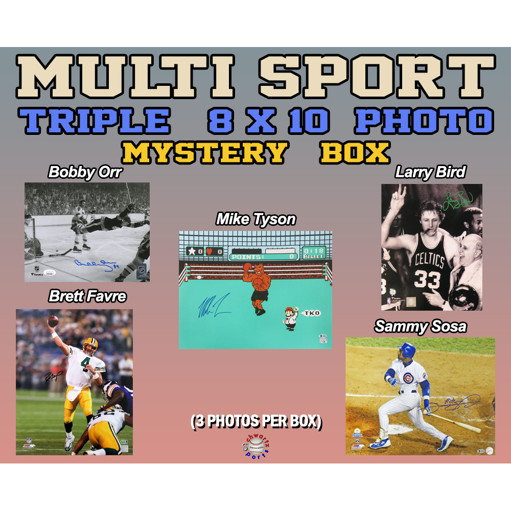 Multi Sport Signed Triple 8x10 Mystery Box Photo Collection – Series 10 ...