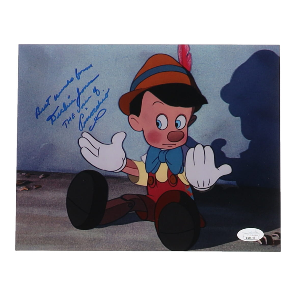 Dickie Jones Signed "Pinocchio" 8x10 Photo Inscribed "Best Wishes From ...
