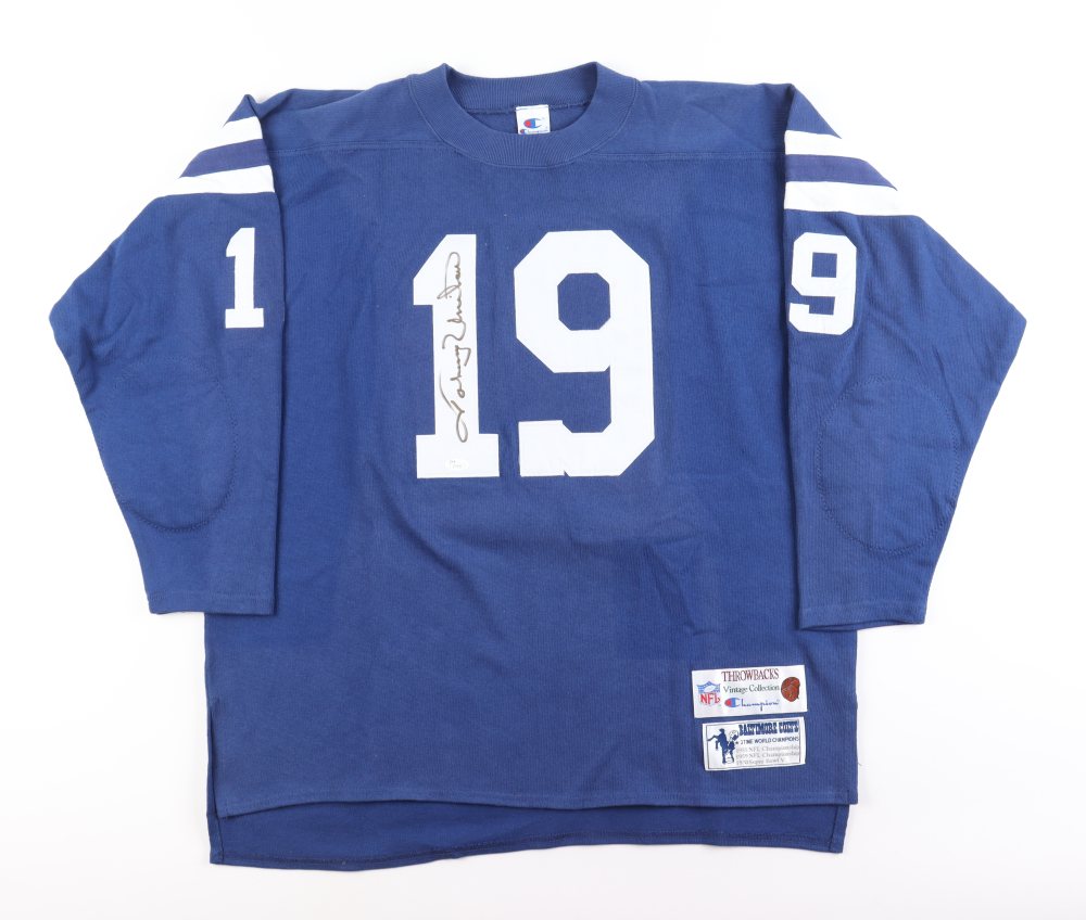 Johnny Unitas Signed Colts Champion Authentic Throwback Jersey (JSA) | Pristine Auction