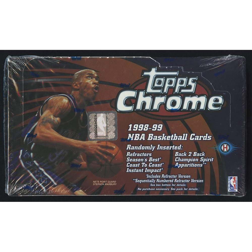 1998-99 Topps Chrome Basketball Hobby Box | Pristine Auction