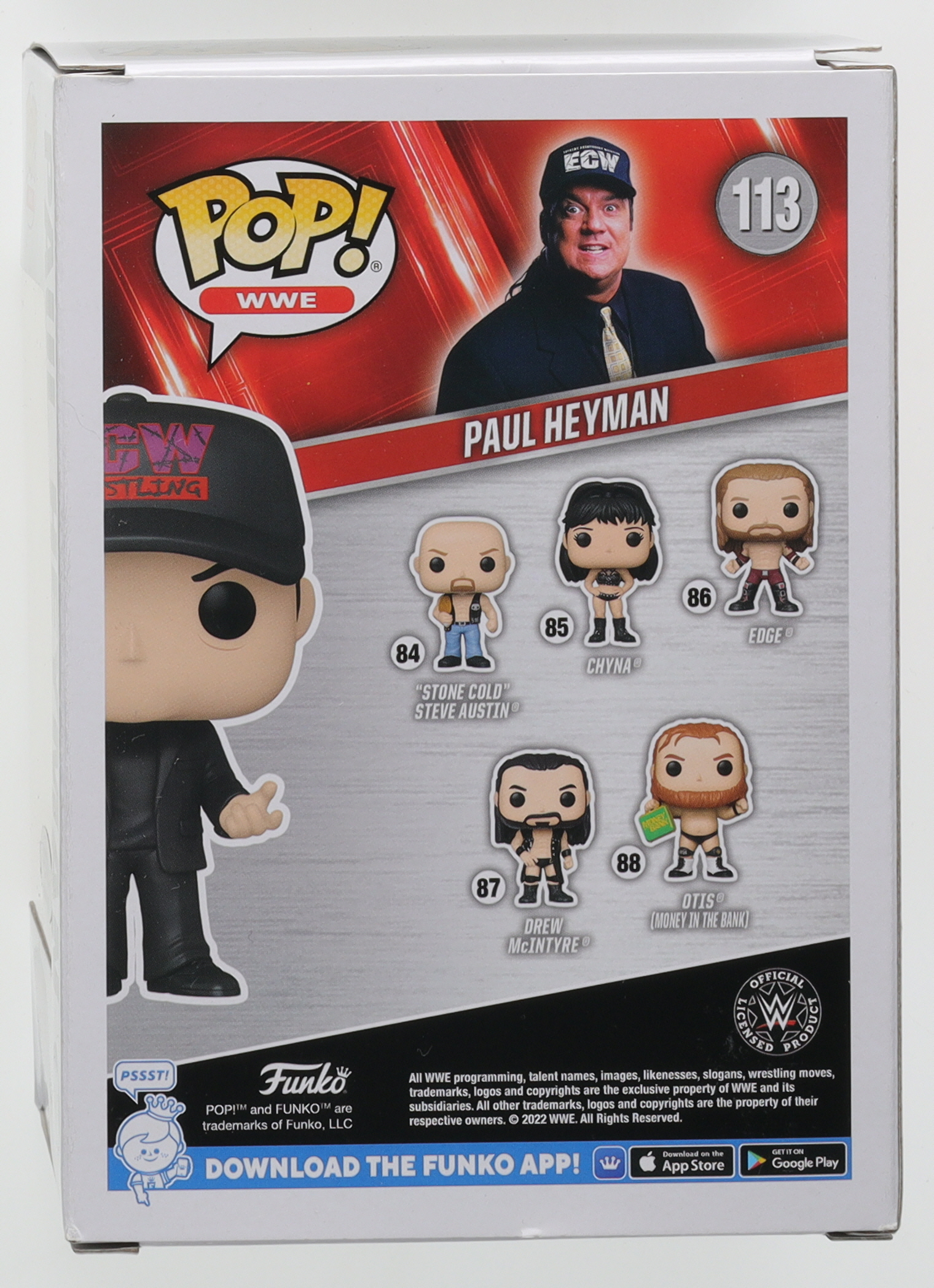 Paul Heyman Signed "WWE" #113 Funko Pop! Vinyl Figure (PSA) | Pristine ...