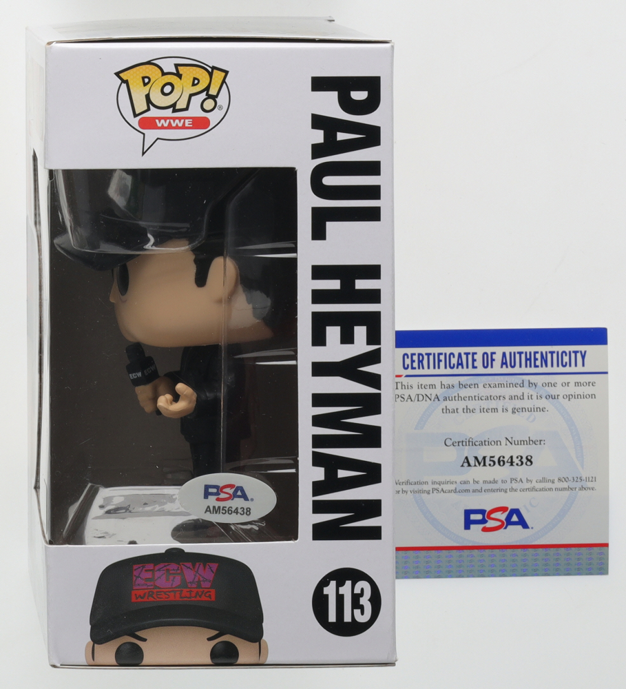 Paul Heyman Signed "WWE" #113 Funko Pop! Vinyl Figure (PSA) | Pristine ...