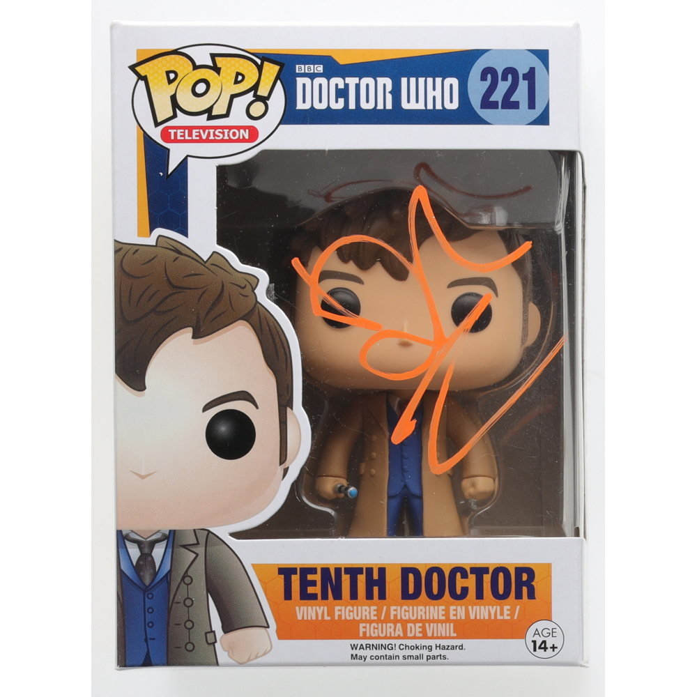 David Tennant Signed "Doctor Who" Tenth Doctor #221 Funko Pop! Vinyl ...