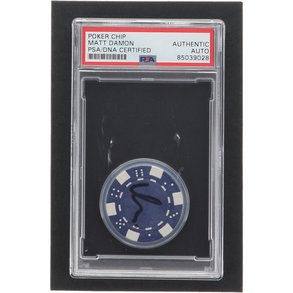 Matt Damon Signed "Rounders" Poker Chip (PSA) | Pristine Auction
