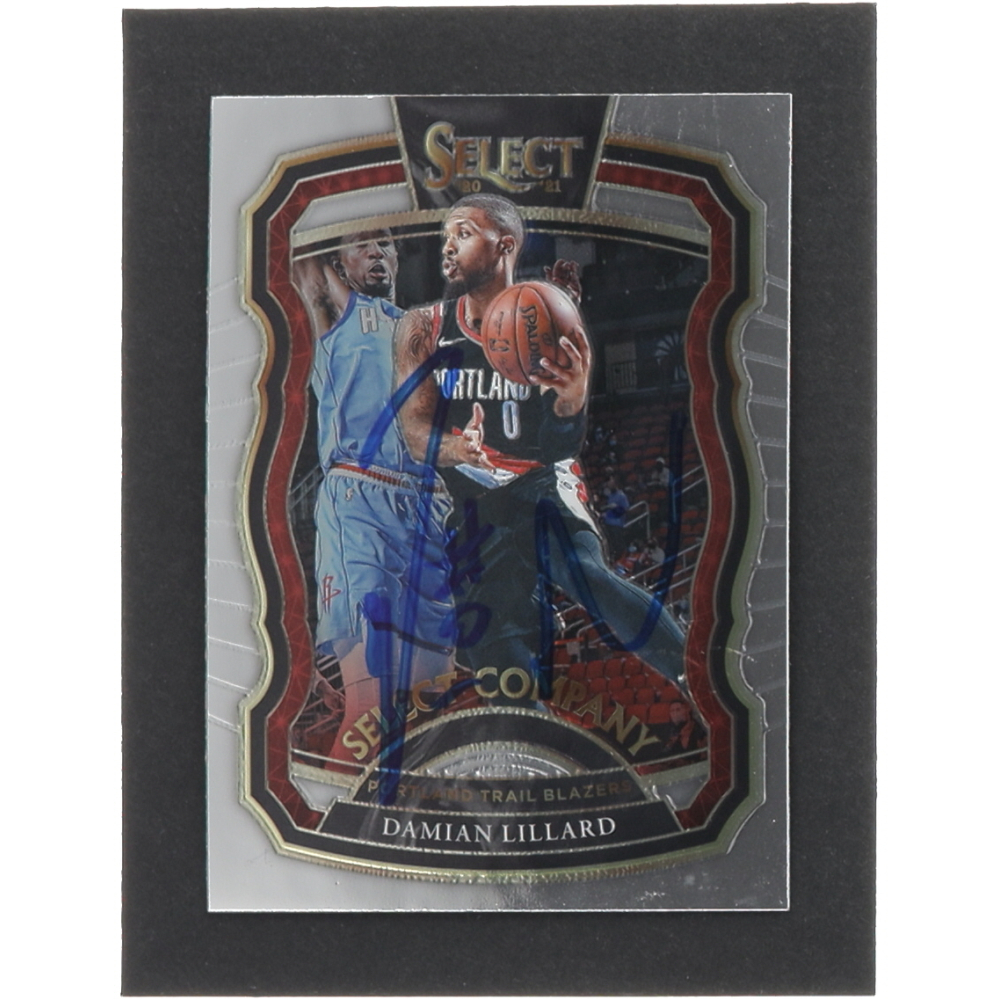 Damian Lillard Signed 2020-21 Select Company #1 (Beckett) | Pristine ...