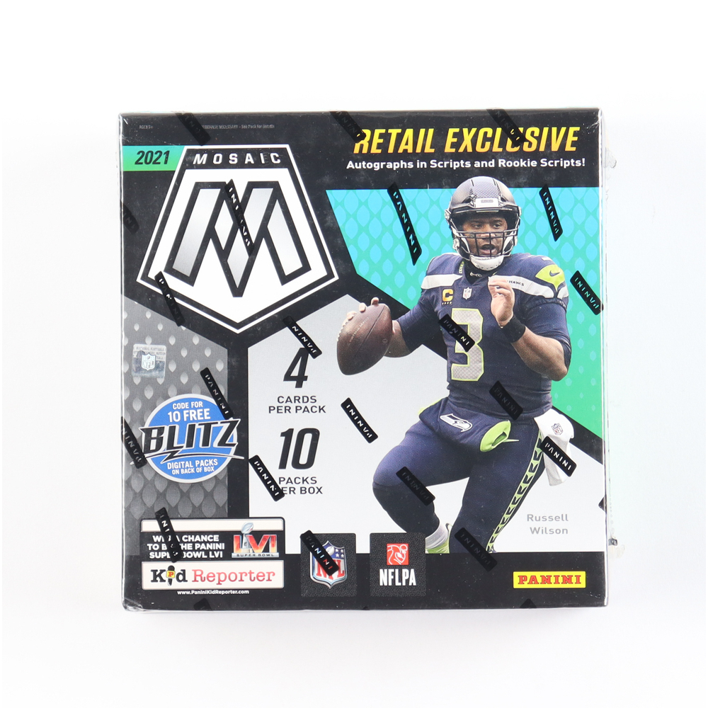 2021 Panini Mosaic Football Mega Box with (10) Packs | Pristine Auction