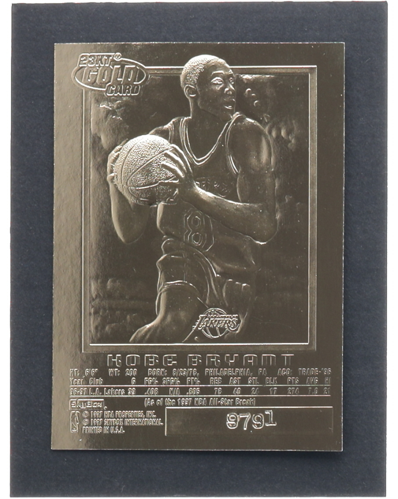 Kobe Bryant 1996-97 Skybox E-X2000 Sky Blue 23Kt Gold RC | Pristine Auction