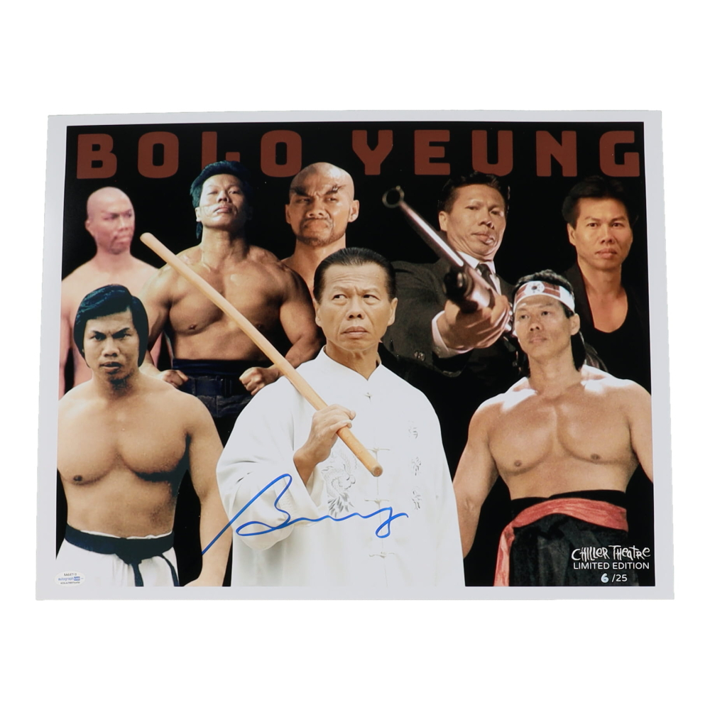 Bolo Yeung Signed LE 16x20 Photo (ACOA) | Pristine Auction