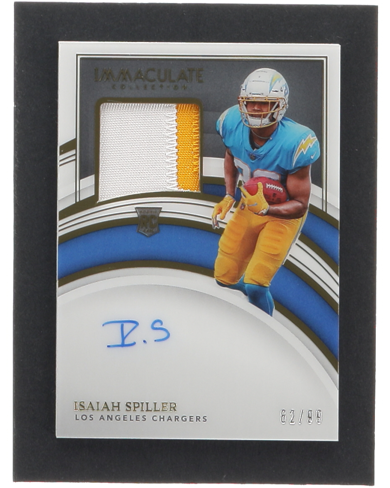 Isaiah Spiller 2022 Immaculate Collection #134 JSY AU RC #62/99 ...
