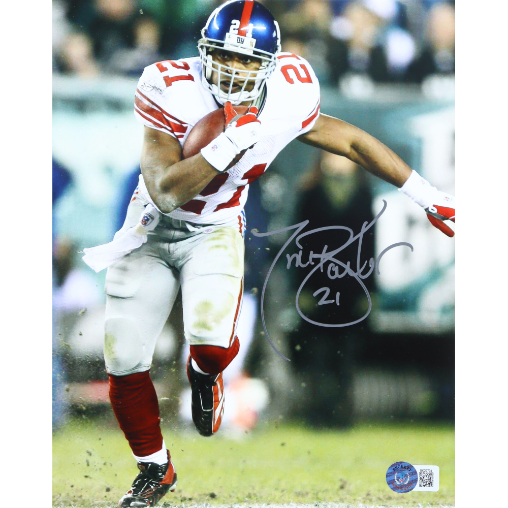 Tiki Barber Signed Giants 8x10 Photo (Beckett) | Pristine Auction