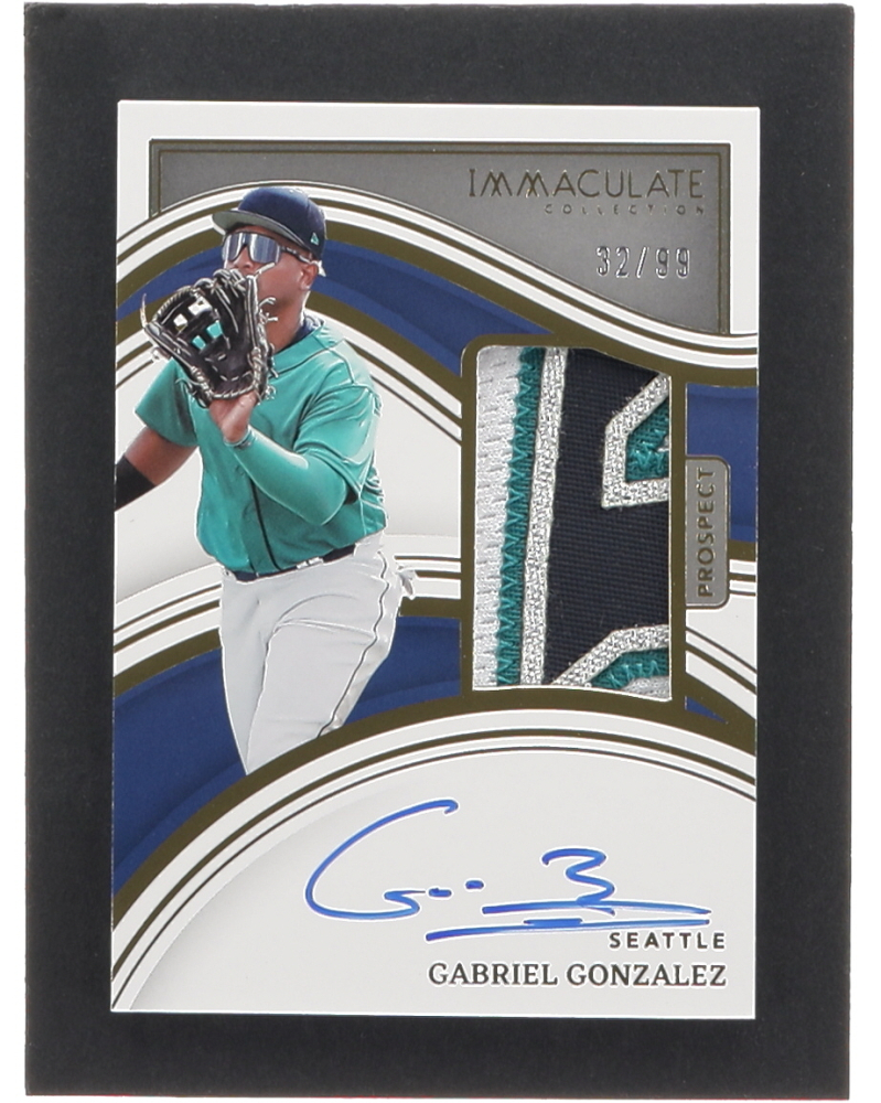 Gabriel Gonzalez 2023 Immaculate Collection #34 JSY AU RC #32/99 ...