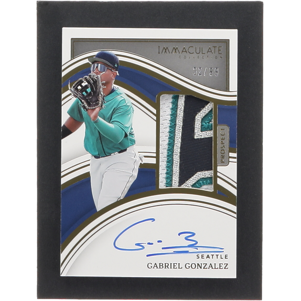 Gabriel Gonzalez 2023 Immaculate Collection #34 JSY AU RC #32/99 ...